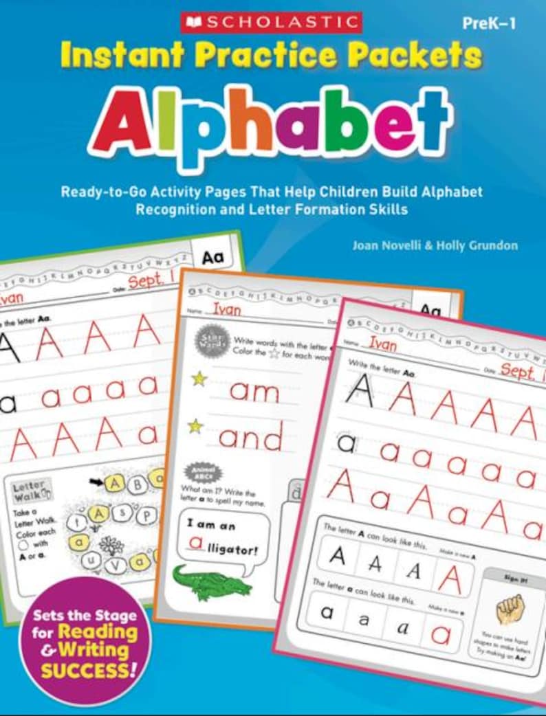 Alphabet Letters Printable Worksheets A to Z Letter Sounds Learn to ...