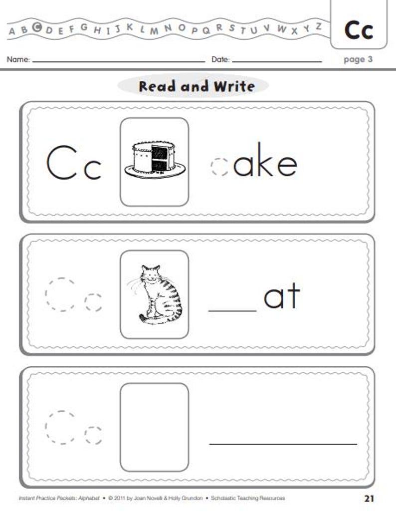 Alphabet Letters Printable Worksheets A to Z Letter Sounds Learn to ...