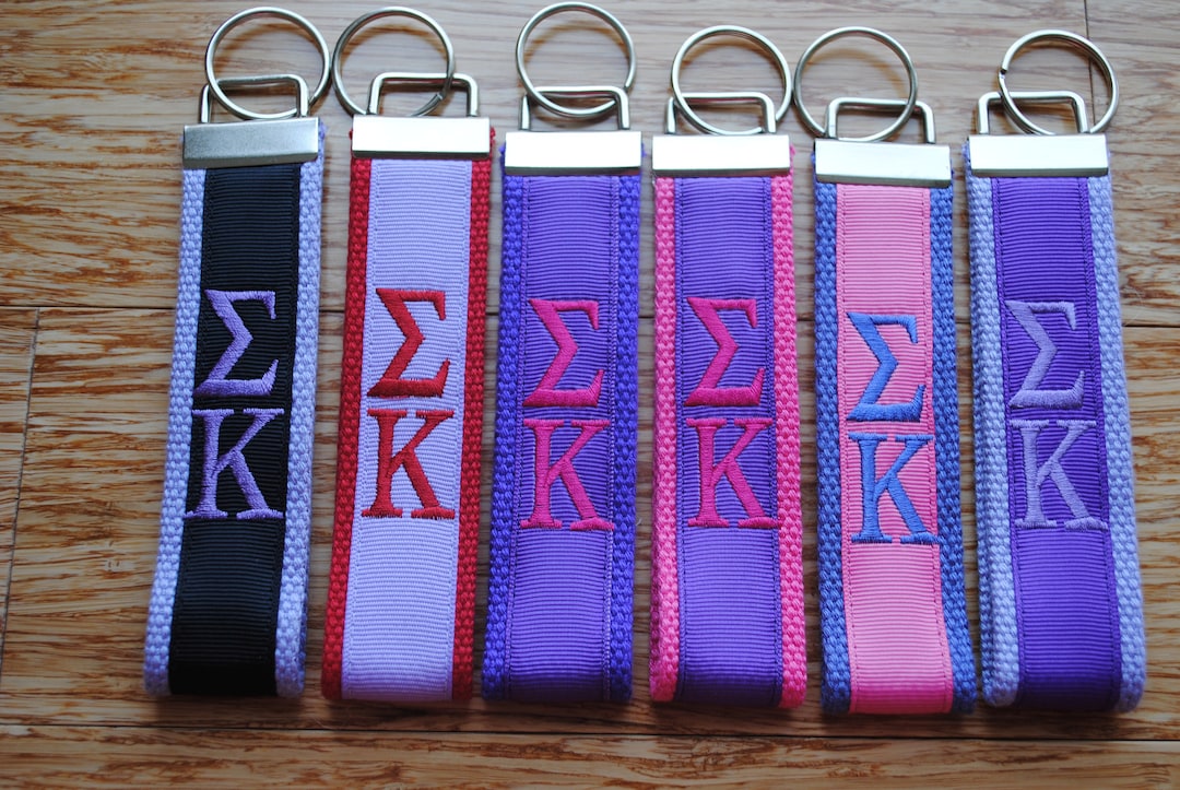 Sigma Kappa Sorority Keychain Monogrammed-choose Design,sorority ...