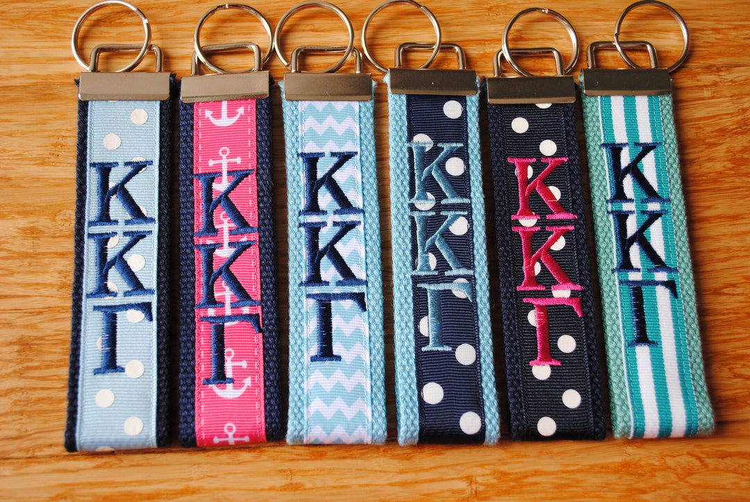 Kappa Kappa Gamma Key Fob/keychain - Monogrammed-choose Design,sorority ...