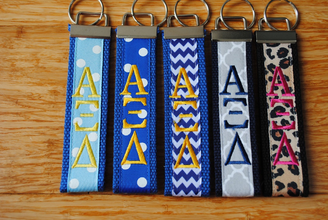 Alpha Xi Delta Keychain Monogrammed-choose Design,sorority, Letter ...