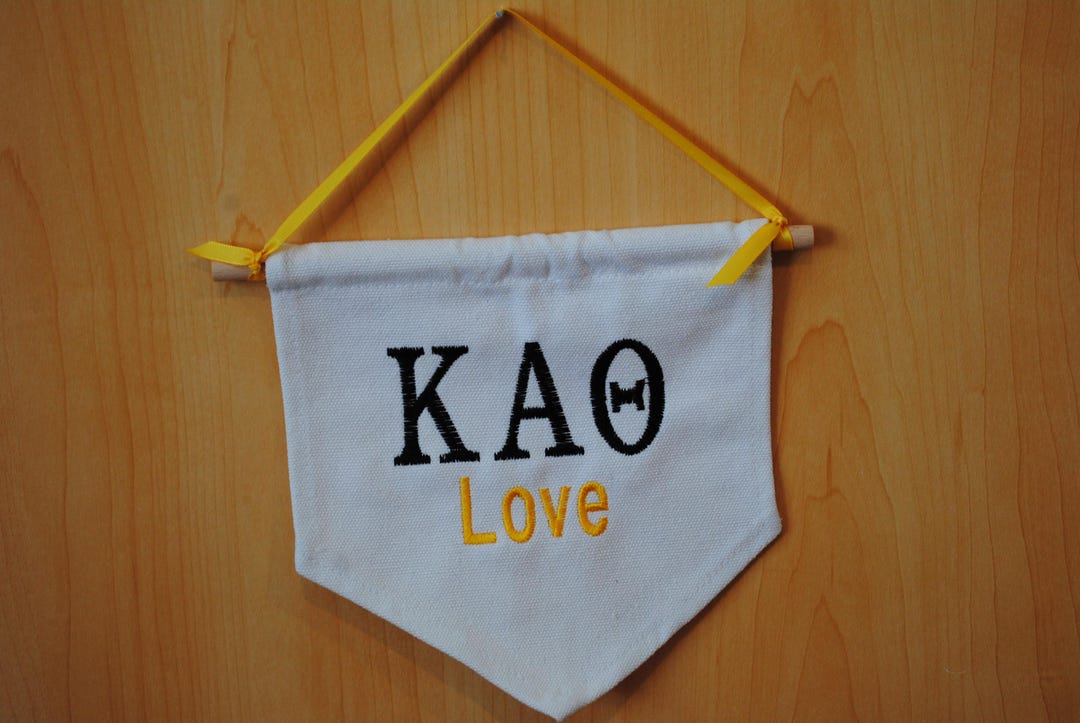 Kappa Alpha Theta - Sorority Wall Hanging. Embroidered, Sorority Gift ...