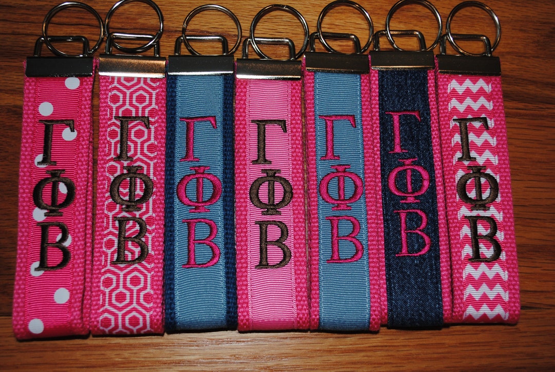Gamma Phi Beta Sorority Keychain Monogrammed-choose Design,sorority ...
