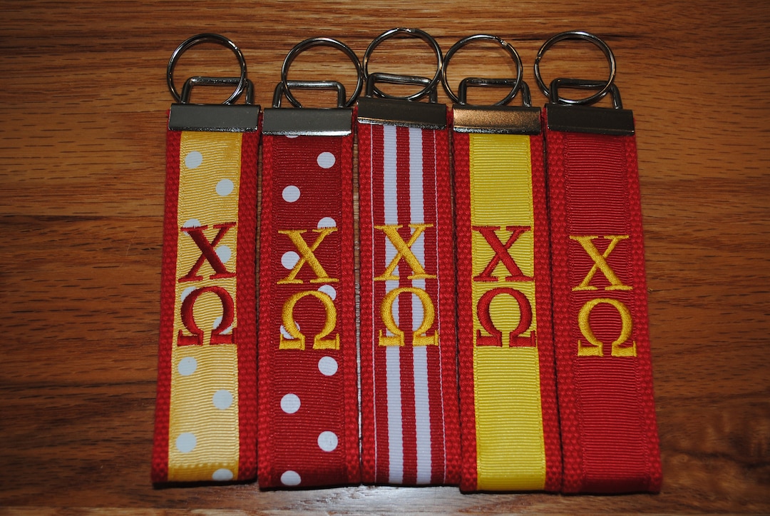 Chi Omega Sorority Keychain Monogrammed-choose Design,sorority, Letter ...