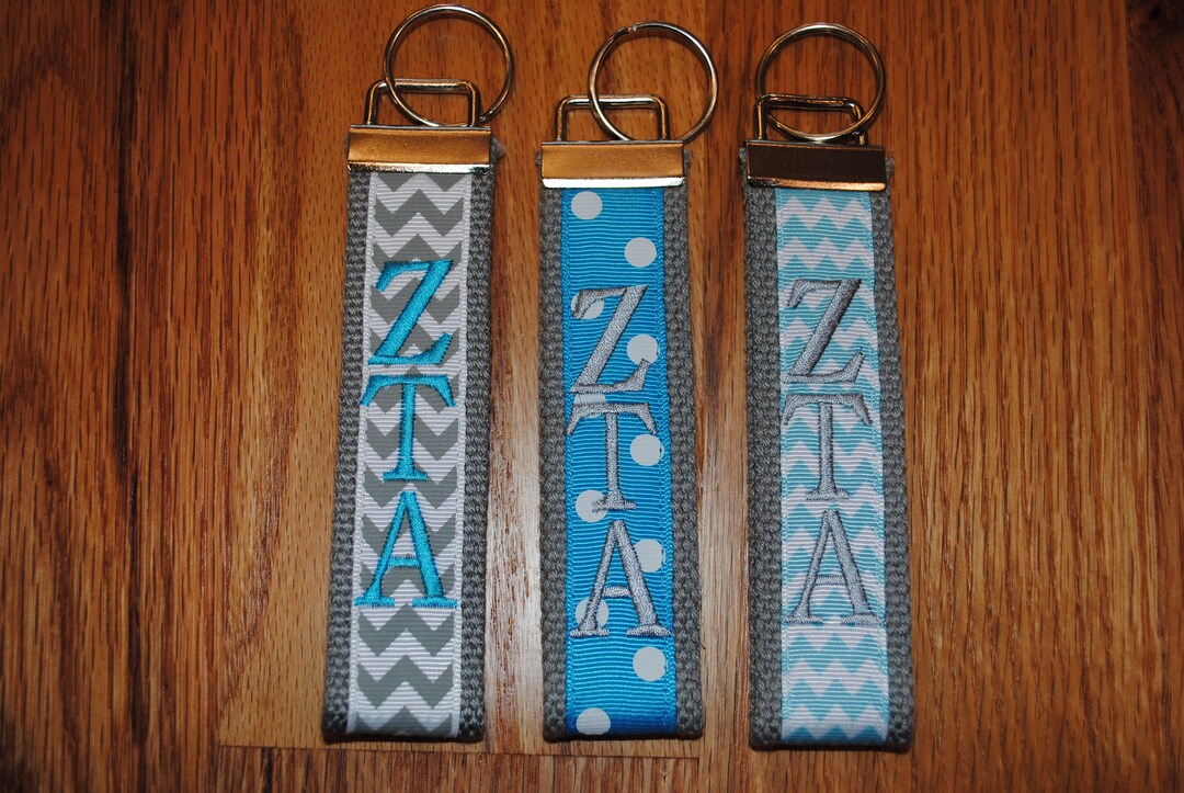 Zeta Tau Alpha Sorority Keychain -choose Sorority,design, or ...