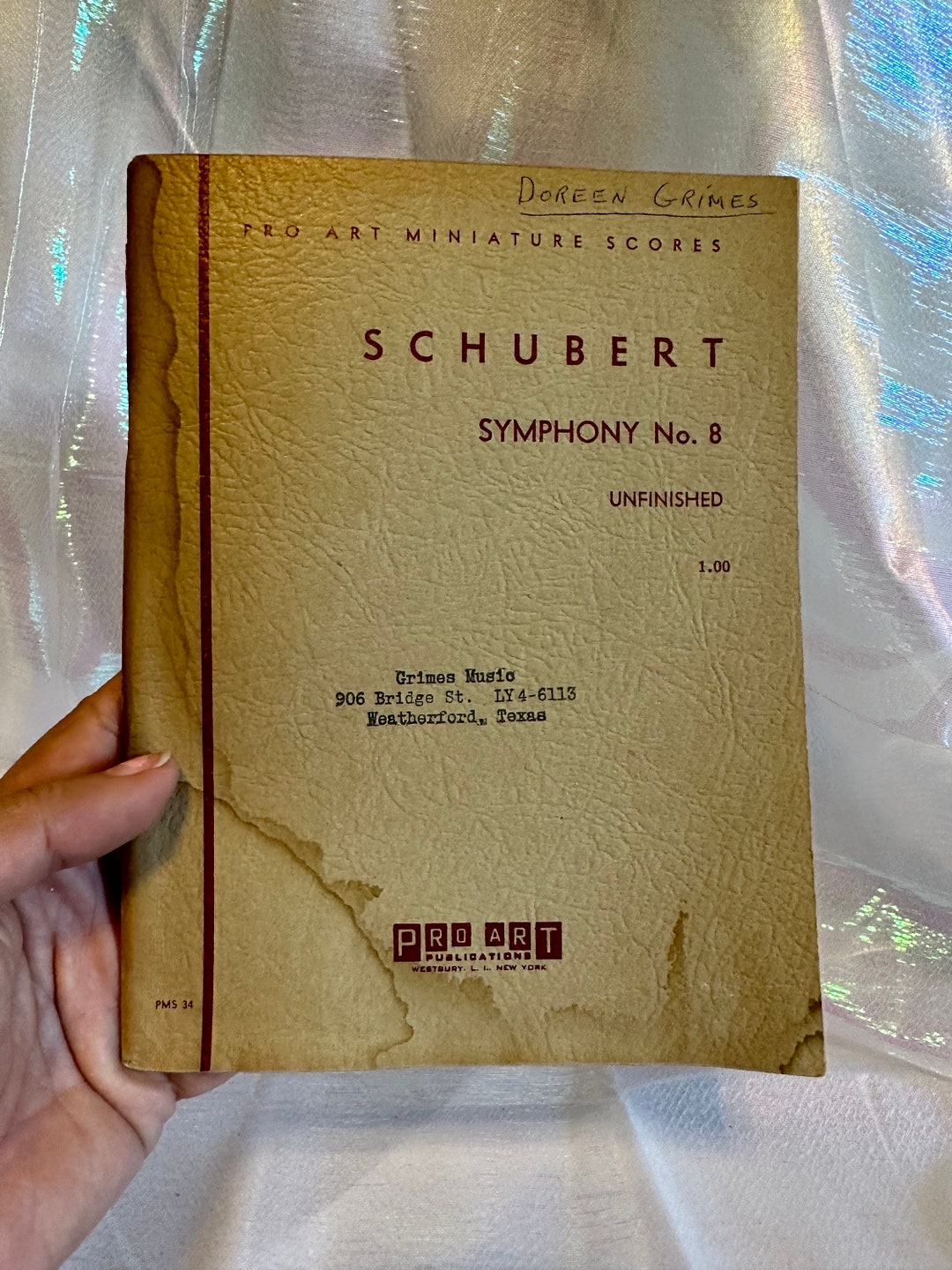 VINTAGE SCHUBERT MINI Score Book,vintage Schubert Sheet Music,vintage ...