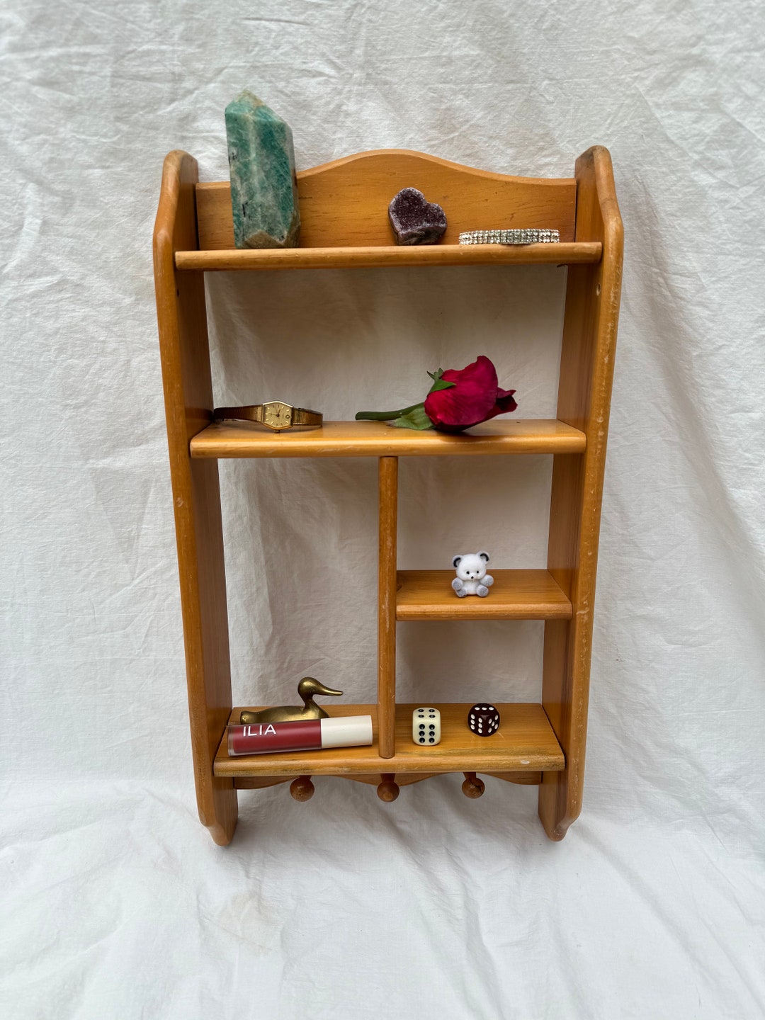 VINTAGE CURIO CUBBY Shelf,vintage Wall Cubby,vintage Wooden Cubbies ...