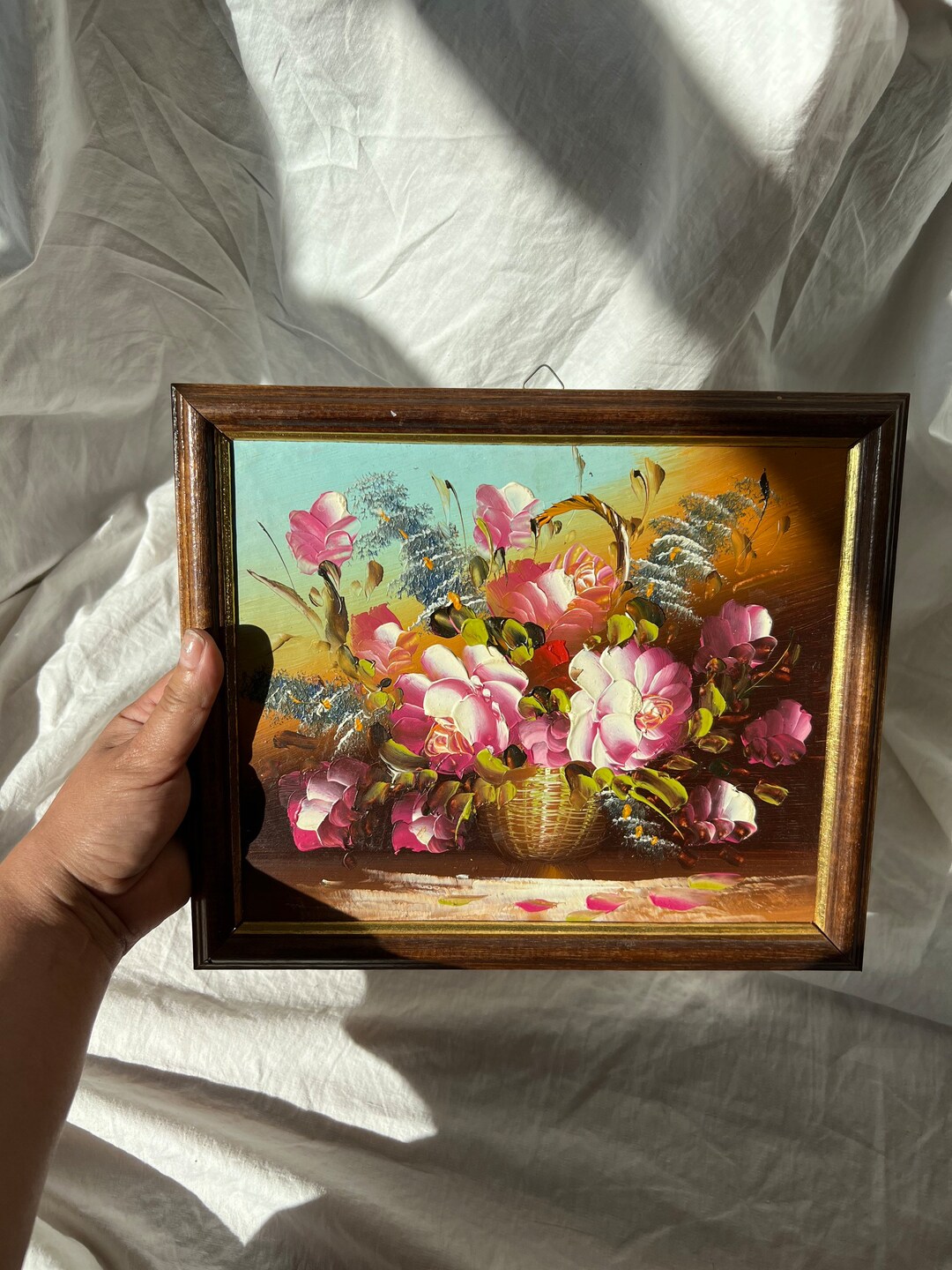 VGT FLOWER ROSE Painting Acrylic,vintage Flower Paintings for Sale ...