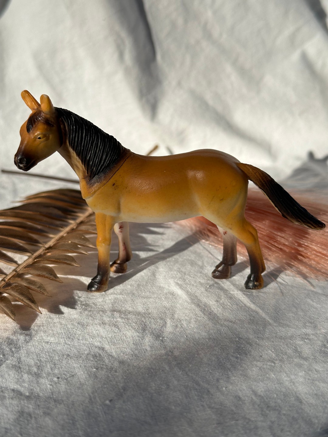 VINTAGE TOY Horse,vintage Toy Horse Brown,vintage Toy Riding Horse ...