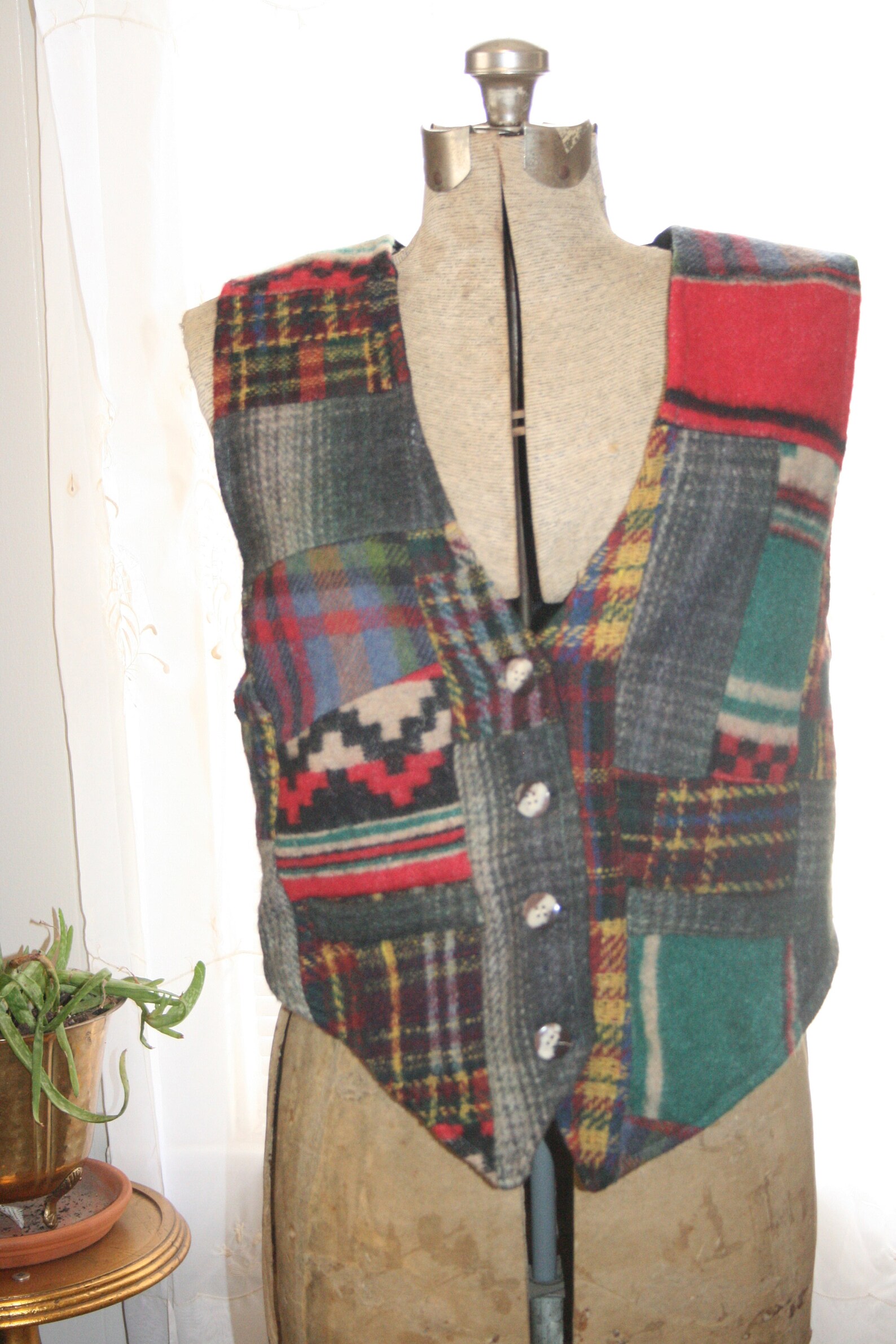 HIPPIE ROCKER Vesthipster Vestpunk Vesthippie Vestbohemian - Etsy