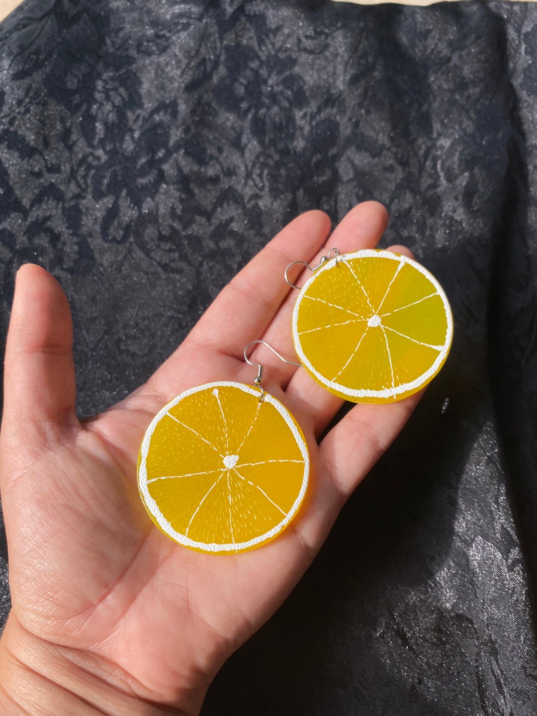 Lemon earrings etsy store