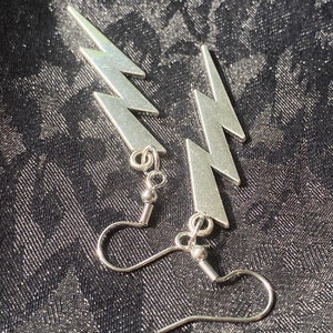 ROCKER LIGHTNING Earrings,lightning Earrings,goth Earrings,lightning ...