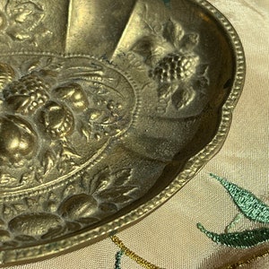 VGT BRASS Dish,vintage Brass Jewelry Plate,vintage Brass Jewelry Dish ...