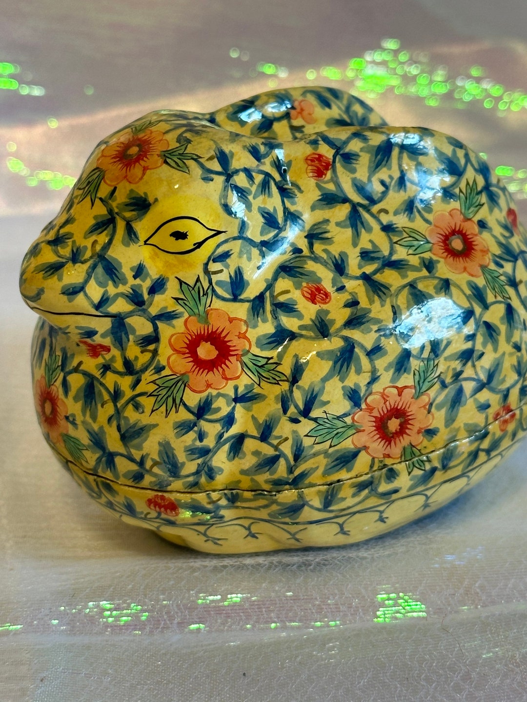 VINTAGE BUNNY Box,vintage Jewelry Box,vintage Rabbit Box,vintage Paper ...