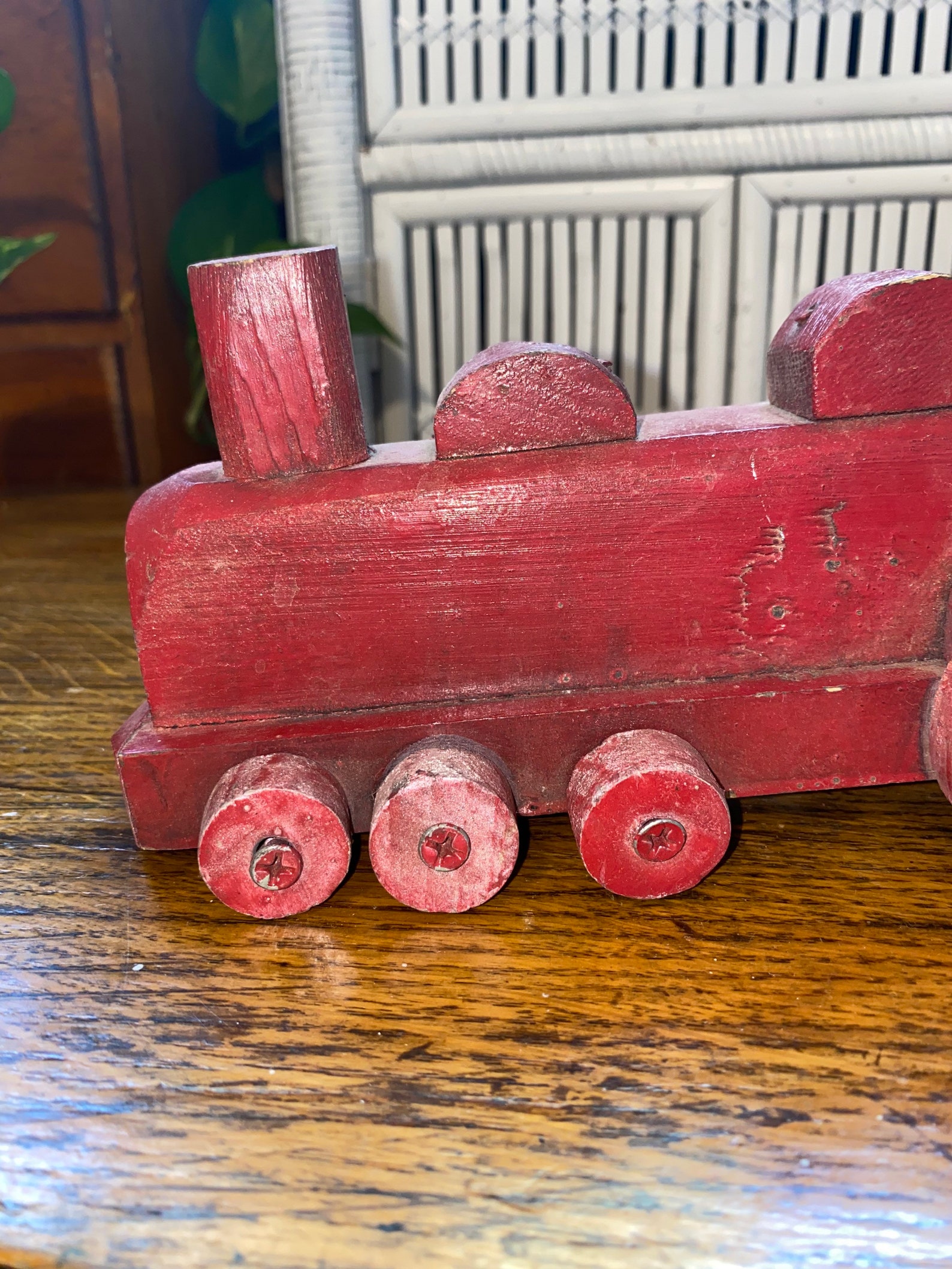 WOOD VINTAGE Train,vintage Toy Train,wood Toy Train,wood Train,nursery ...