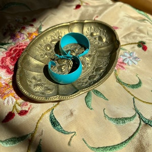 VGT BRASS Dish,vintage Brass Jewelry Plate,vintage Brass Jewelry Dish ...