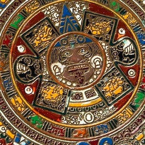 VINTAGE MAYAN Calendar,vintage Mayan Calendar Decor,vintage Aztec ...