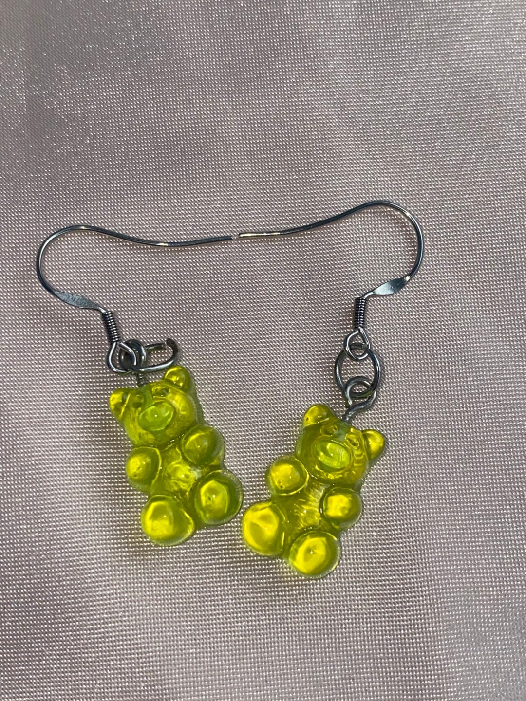 TEDDY GUMMY BEAR Earrings,neon Gummy Bear Earrings,gummy Bear Earrings ...