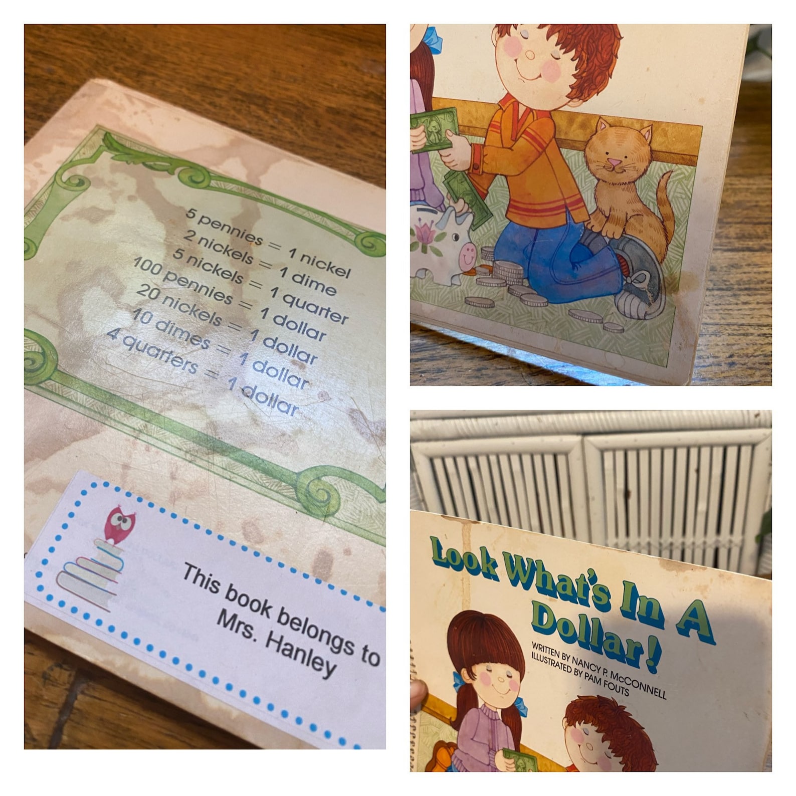 VINTAGE CHILDREN COIN Book,vintage Change Children Book,vintage Dollar ...