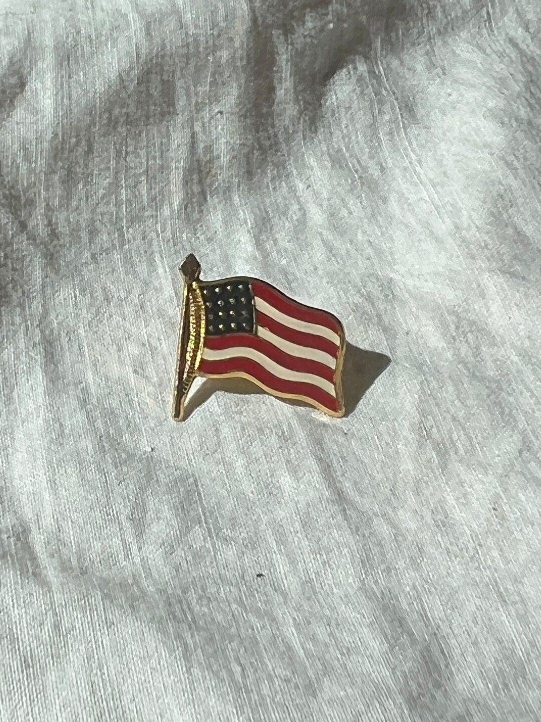 VINTAGE AMERICAN FLAG Brooch,vintage America Flag Brooch,vintage ...