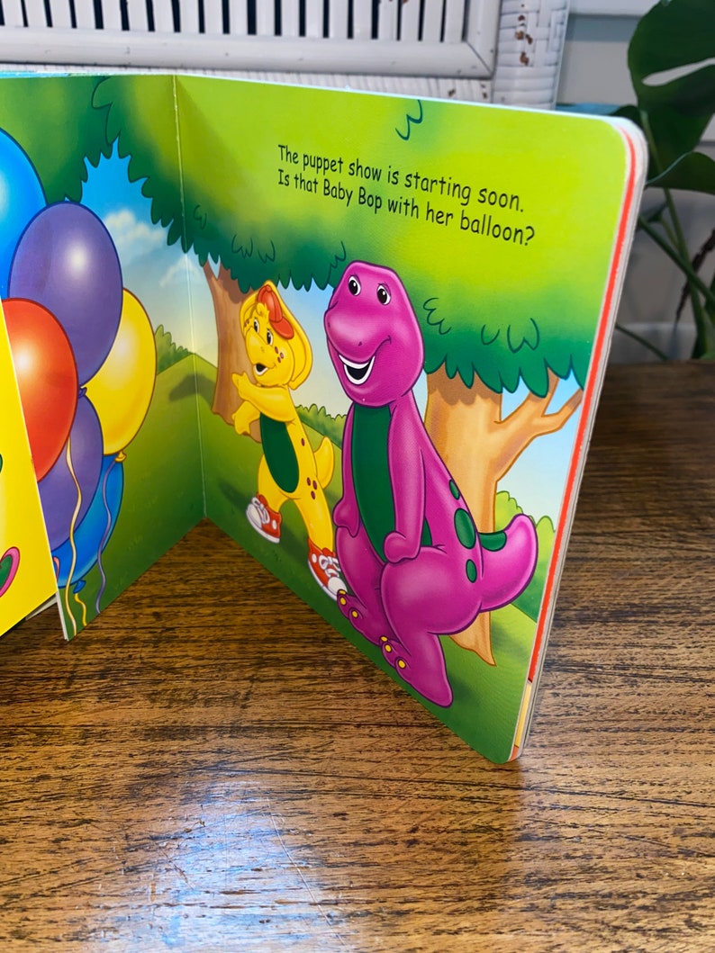 BARNEY PUPPET Show Book,vintage Barney Book,barney Book,barney Children ...