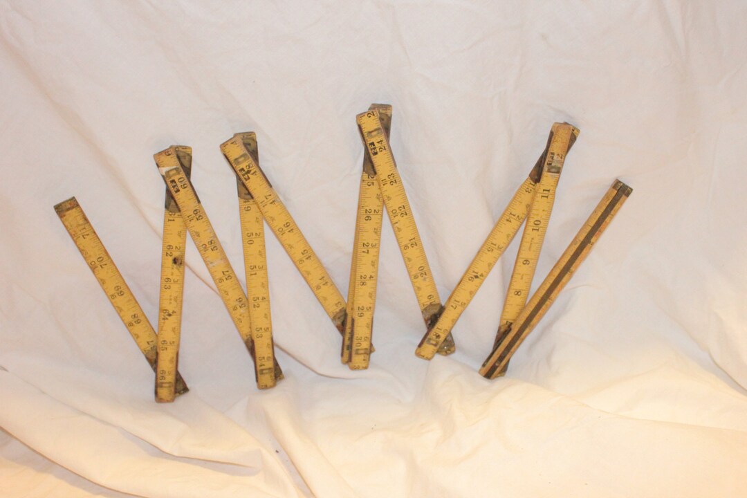 VINTAGE LUFKIN FOLDING Ruler,vintage Expandable Ruler,vintage Folding ...