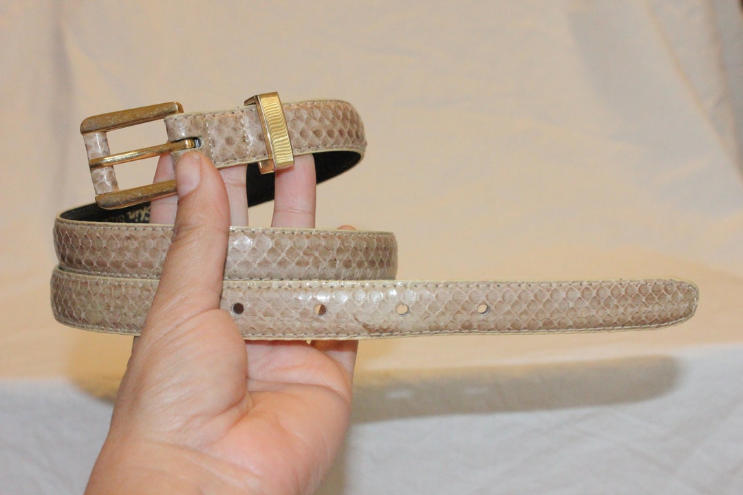 VINTAGE SNAKE SKIN Belt,vintage Snake Belt,vintage Skinny Snake Skin ...