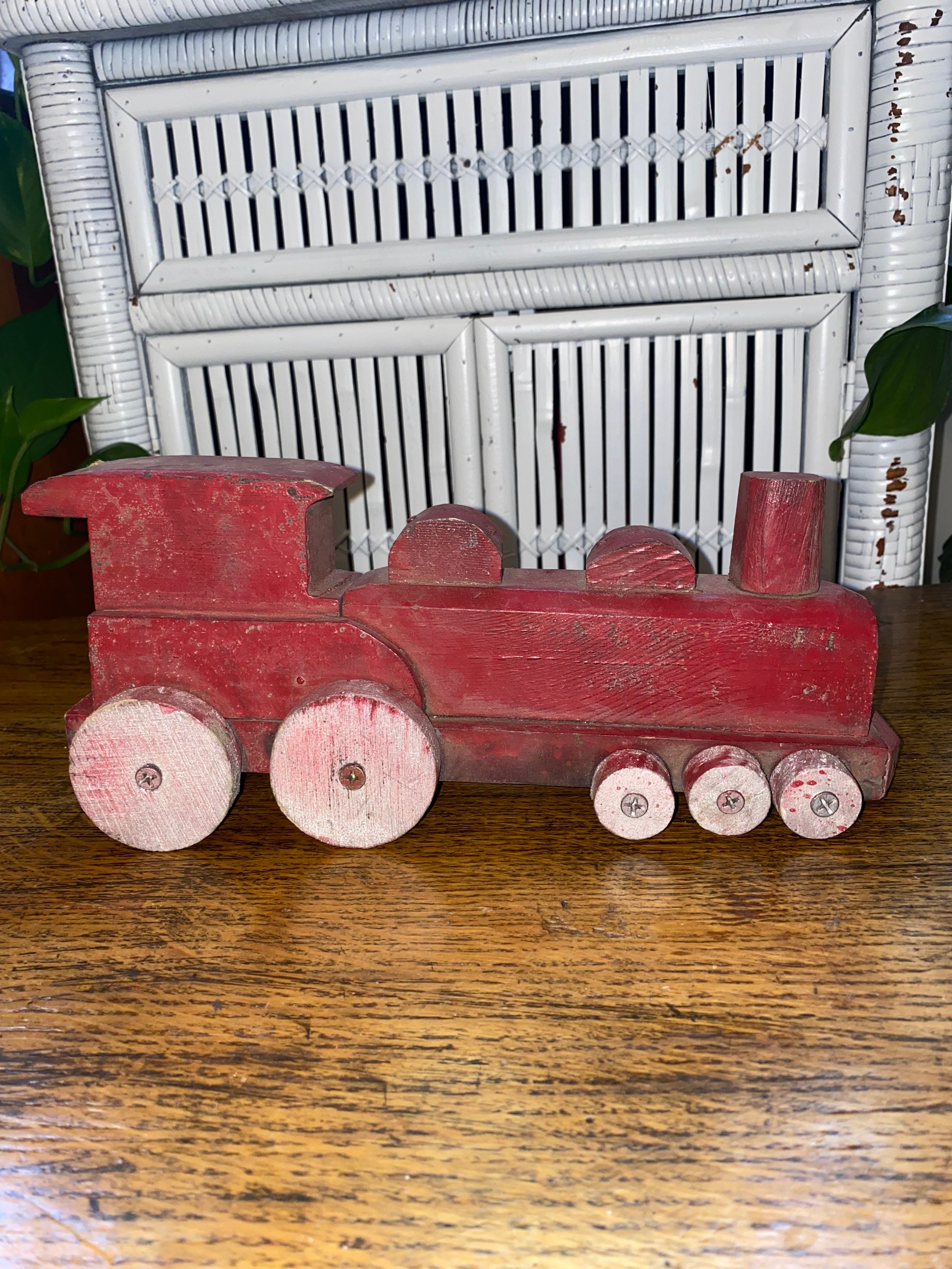 WOOD VINTAGE Train,vintage Toy Train,wood Toy Train,wood Train,nursery ...
