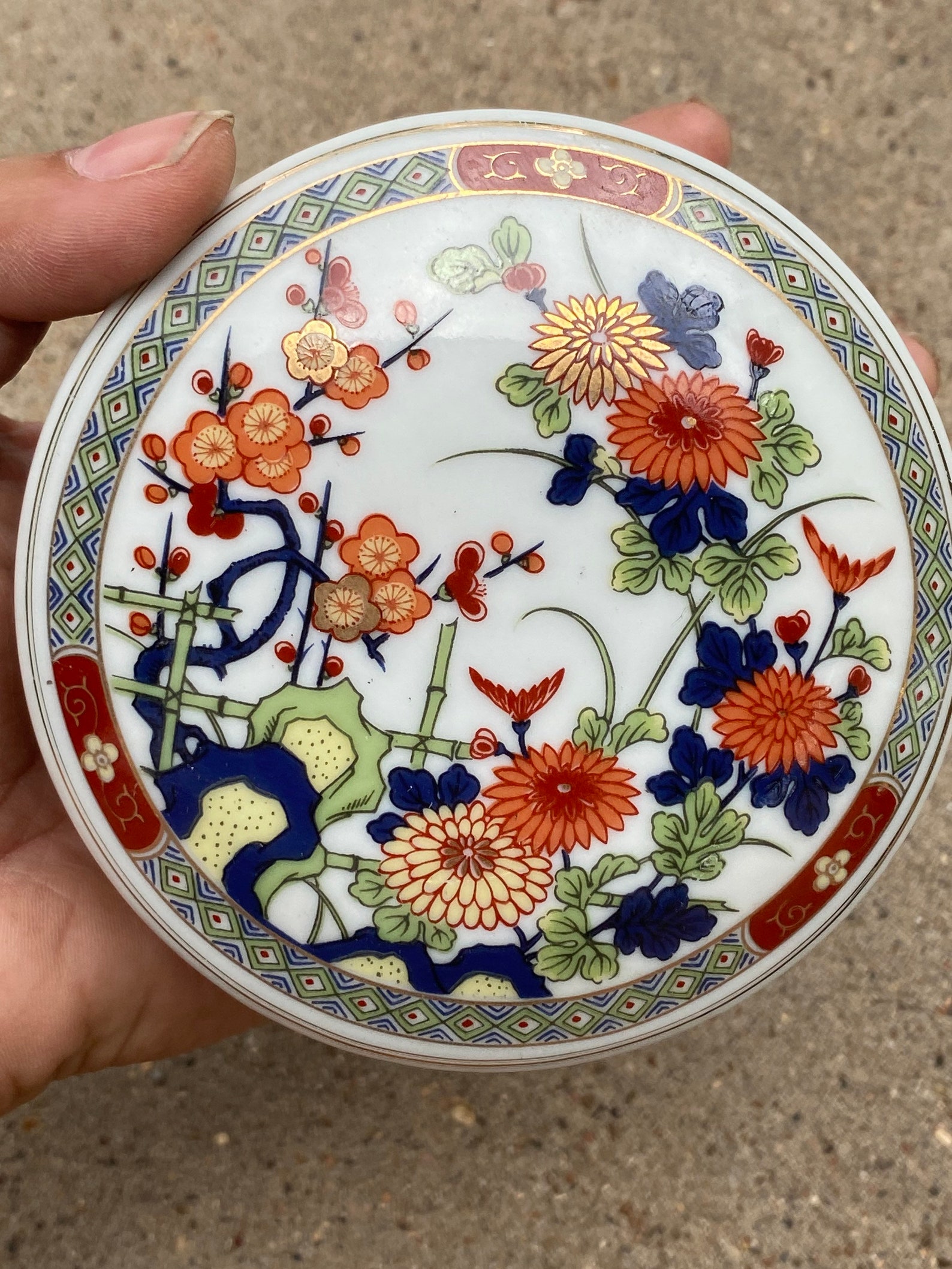 PORCELAIN FLOWER BOXporcelain box with lidporcelain oriental | Etsy