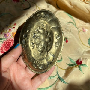 VGT BRASS Dish,vintage Brass Jewelry Plate,vintage Brass Jewelry Dish ...