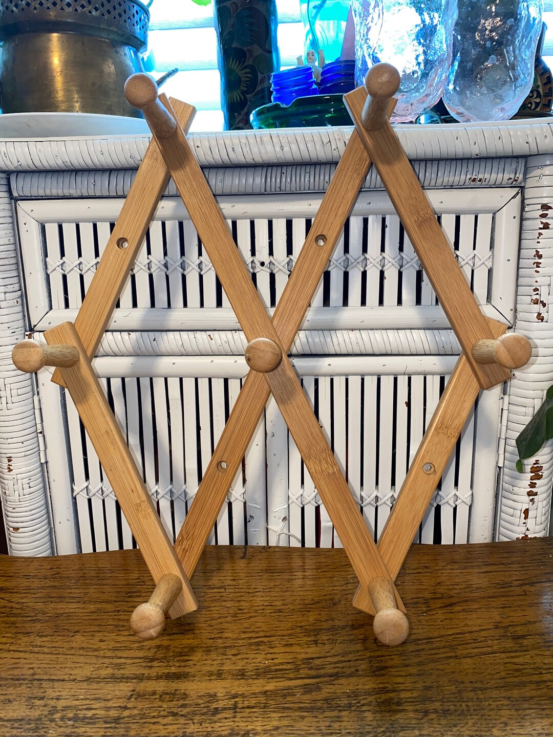 ACCORDION RUSTIC Peg Rack,peg Rack,folding Peg Rack,wood Peg Rack,peg ...