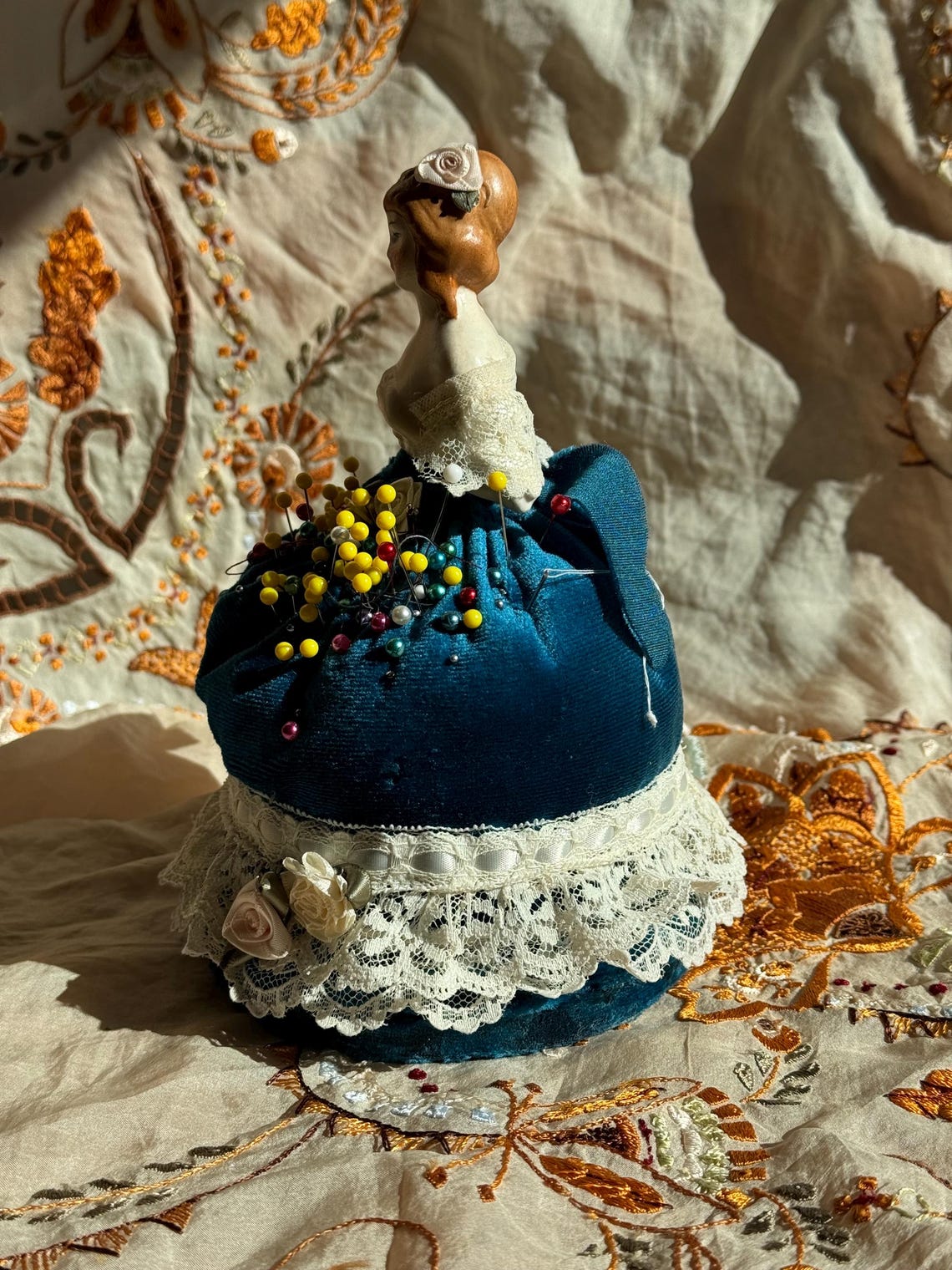 Vintage Doll Pin Cushion,vintage Half Doll Pin Cushions,vintage ...