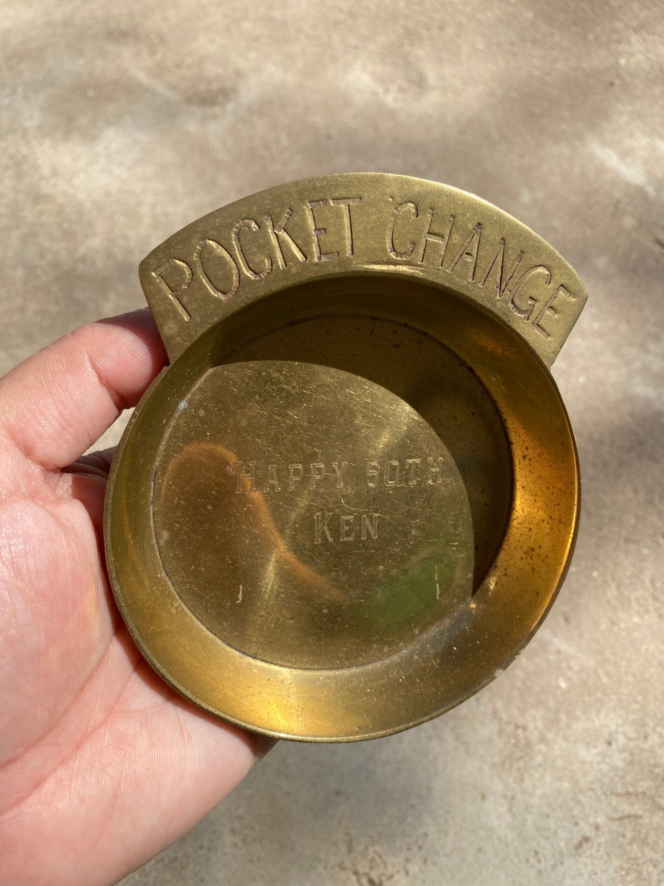 Collectibles Brass Pocket Change Holder Figurines & Knick Knacks etna ...