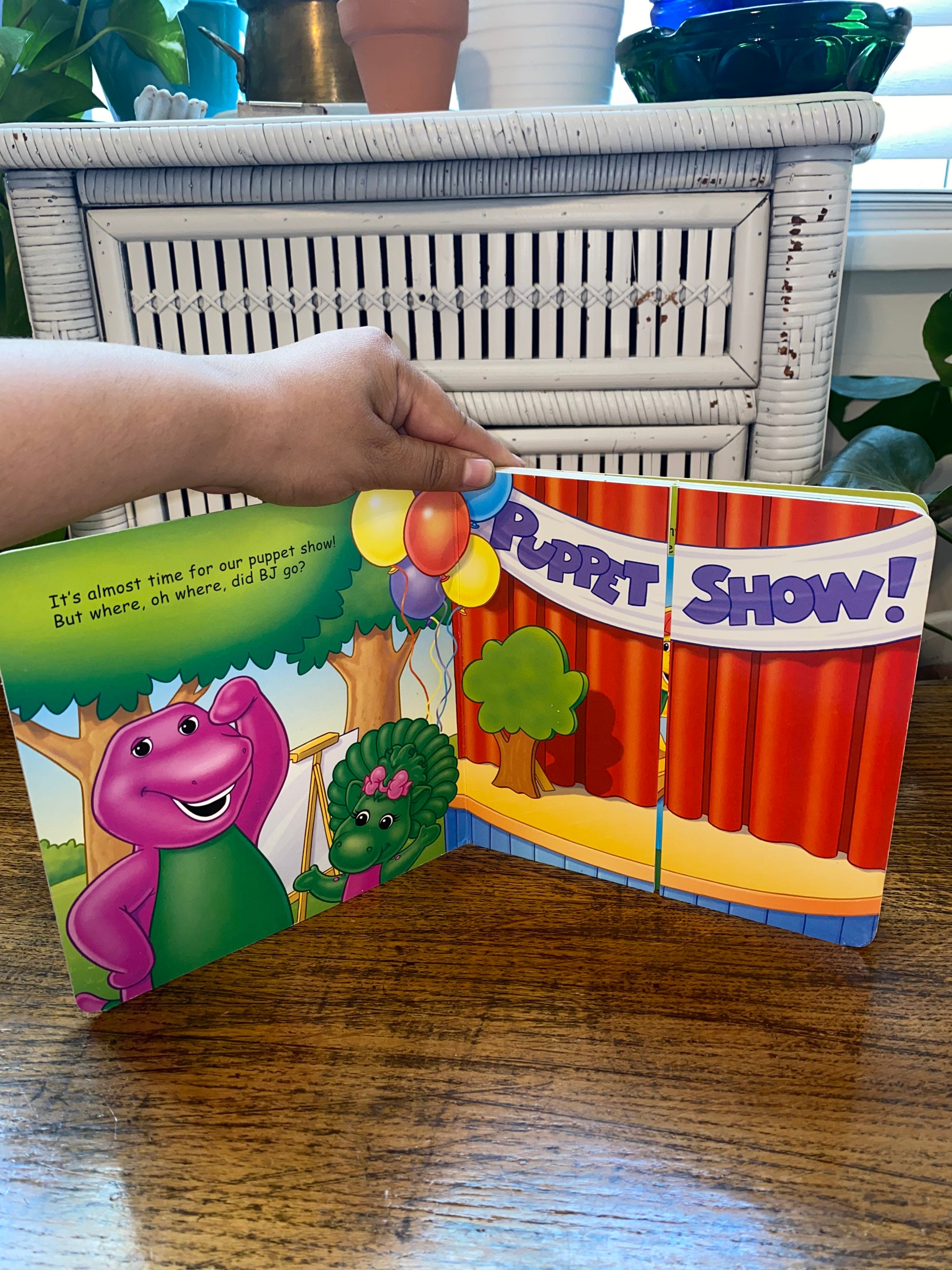 BARNEY PUPPET Show Book,vintage Barney Book,barney Book,barney Children ...