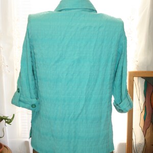 BOHEMIAN MINT Blouse,mint Green Shirt,minimalist Blouse,button Down ...