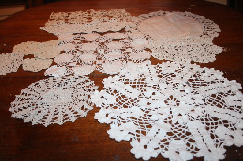 WEDDING Doily,doily Lot,doily Set,doily Bulk,doily Crochet,doilies Lot ...