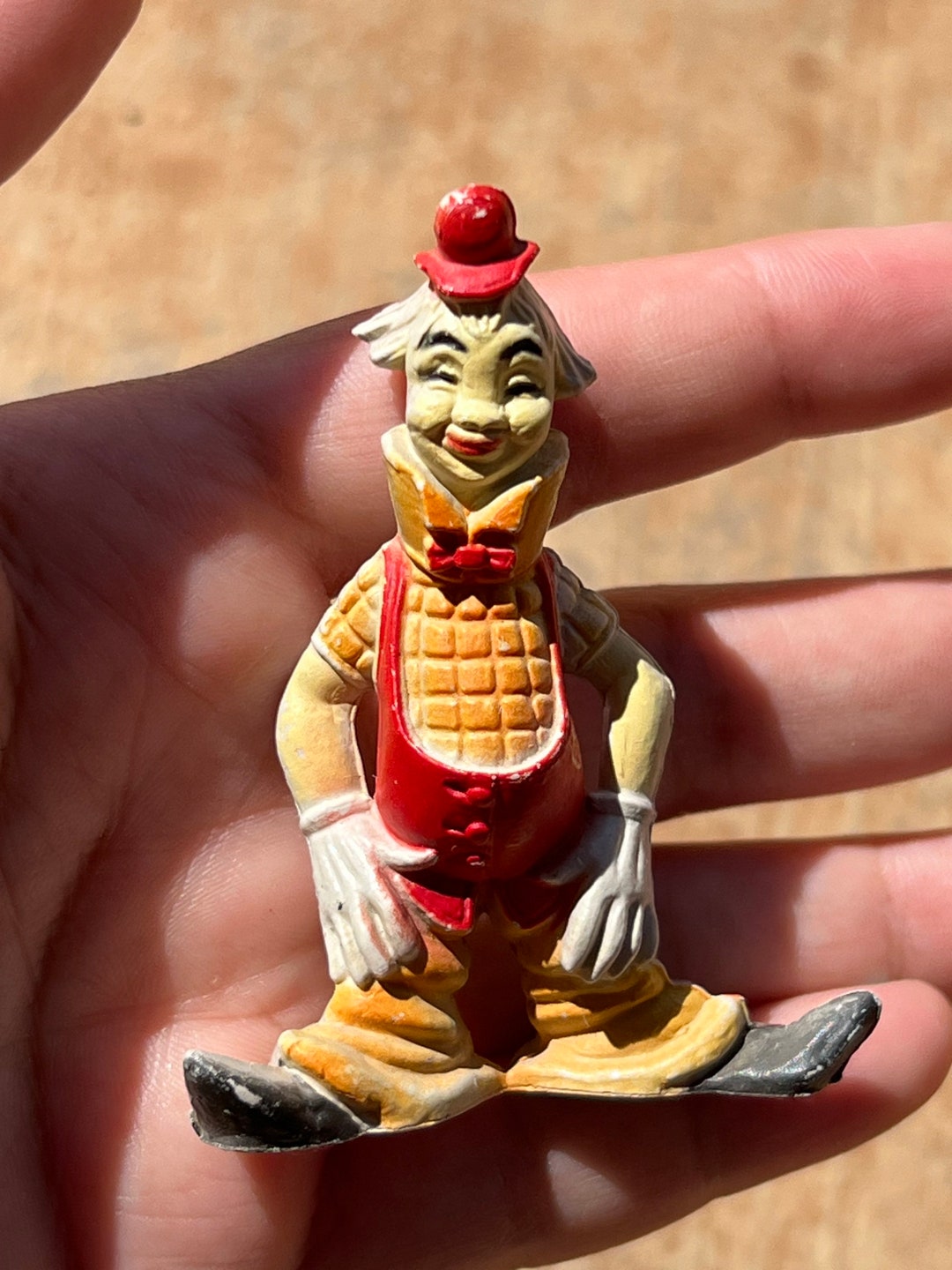 VINTAGE CLOWN Figurines,vintage Clown Doll,old Clown Figurines,vintage ...