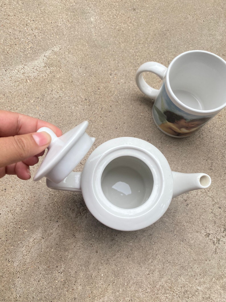 VINTAGE ANGEL Teapotvintage Teapot and Cup Setvintage Style - Etsy