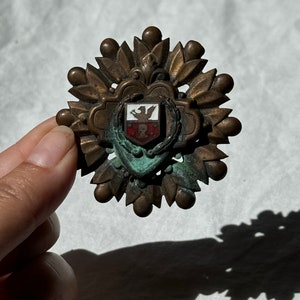 VINTAGE CREST Pin,vintage Crest Brooch,vintage Crest Brooch Pin,vintage ...