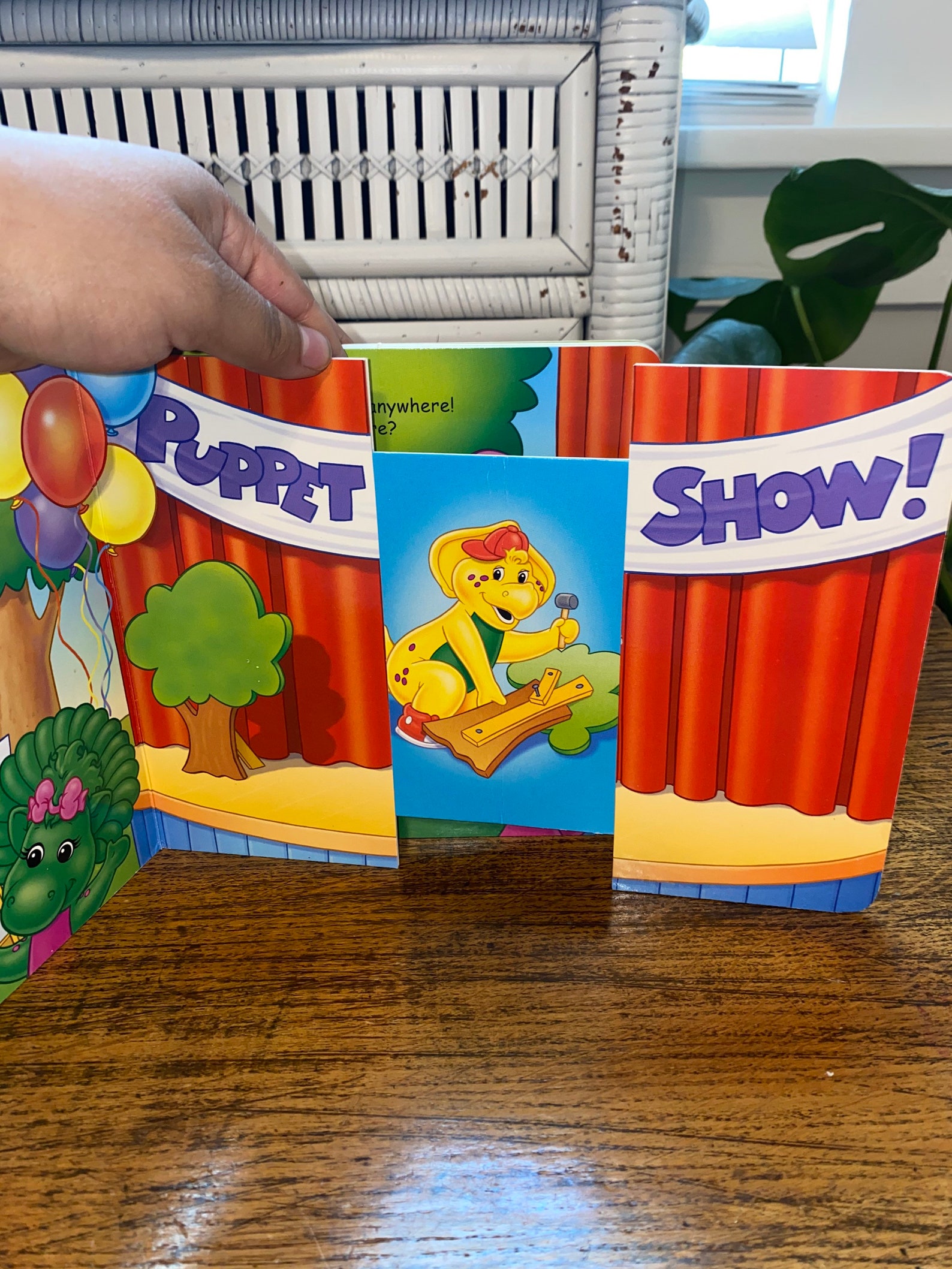 BARNEY PUPPET Show Bookvintage Barney Bookbarney Bookbarney | Etsy