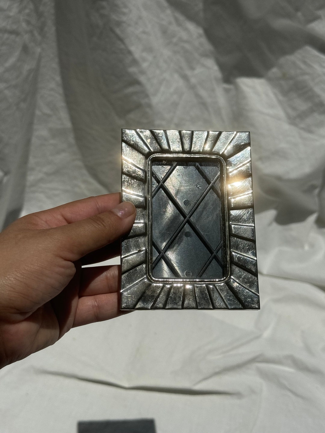 VGT SILVER SMALL Picture Frame,vintage Picture Frame,vintage Shabby ...
