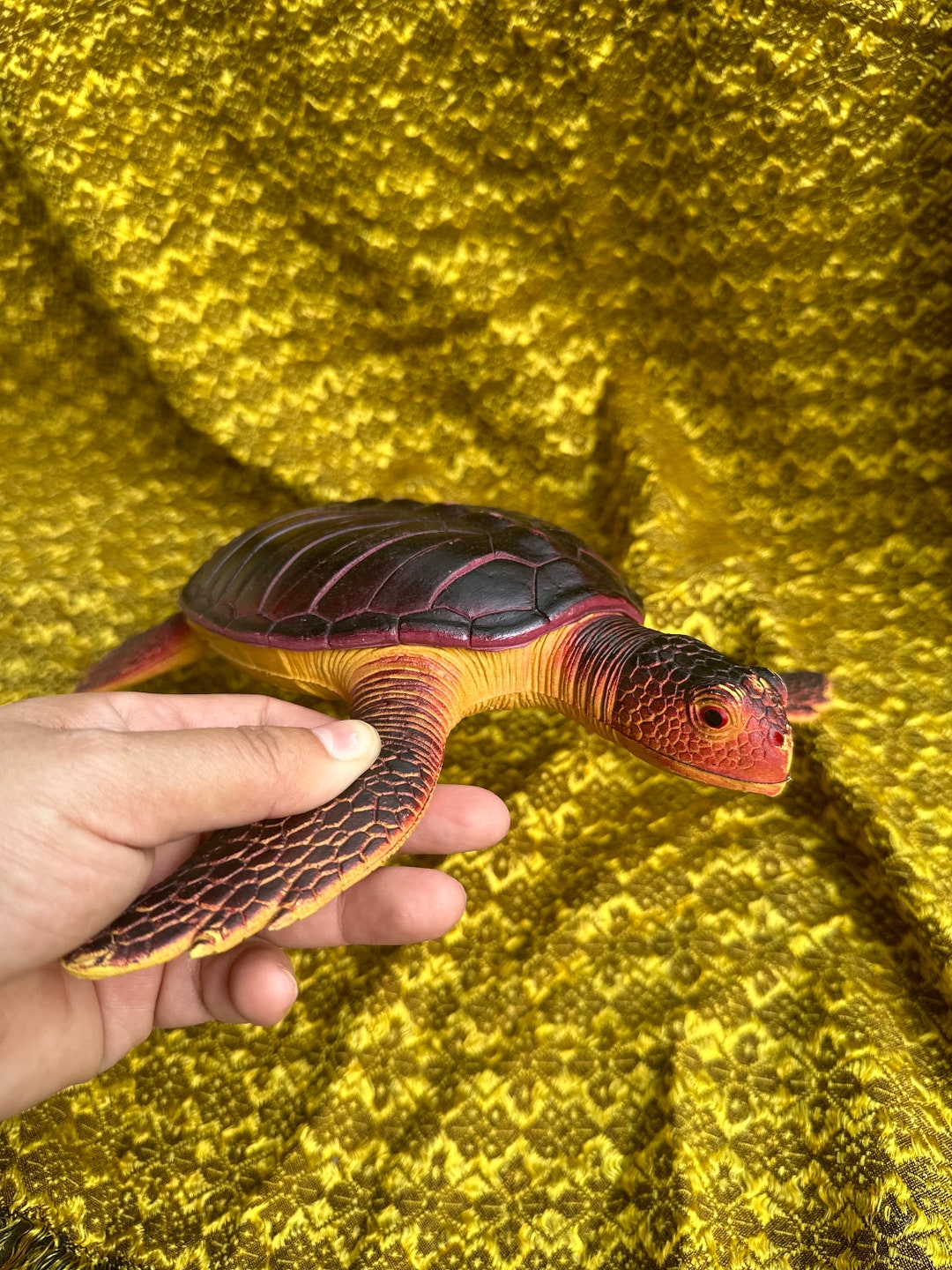 VINTAGE BIG Turtle,vintage Turtle Big Toy,vintage Rubber Turtle,vintage ...