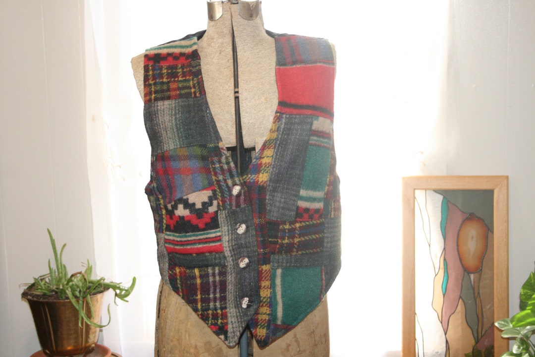 HIPPIE ROCKER Vest,hipster Vest,punk Vest,hippie Vest,bohemian Vest,90s ...