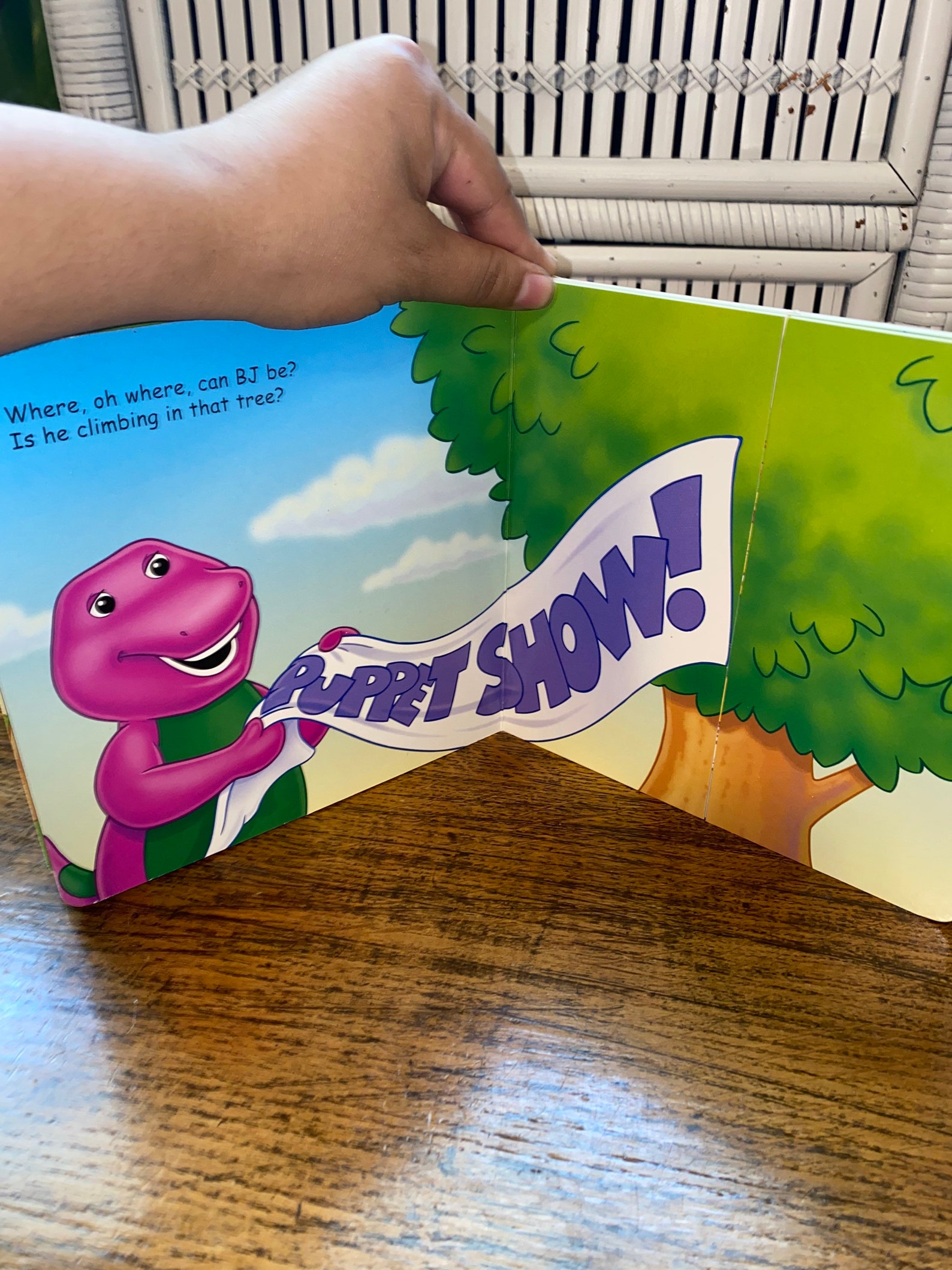 BARNEY PUPPET Show Bookvintage Barney Bookbarney Bookbarney | Etsy