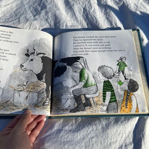 VINTAGE COW CHILDREN Book,vintage Cow Milk Children Book,vintage Cow ...