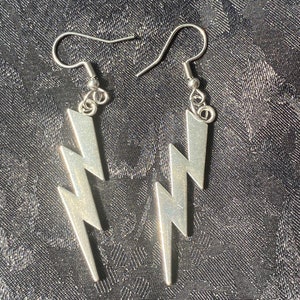 ROCKER LIGHTNING Earrings,lightning Earrings,goth Earrings,lightning ...