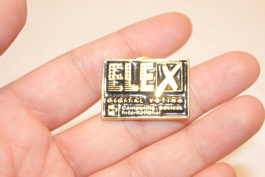 VINTAGE ELEX COMPUTER Pin,vintage Elex Pins,elex Computing Devices,elex Pinback Pins Button ...