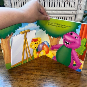 BARNEY PUPPET Show Book,vintage Barney Book,barney Book,barney Children ...