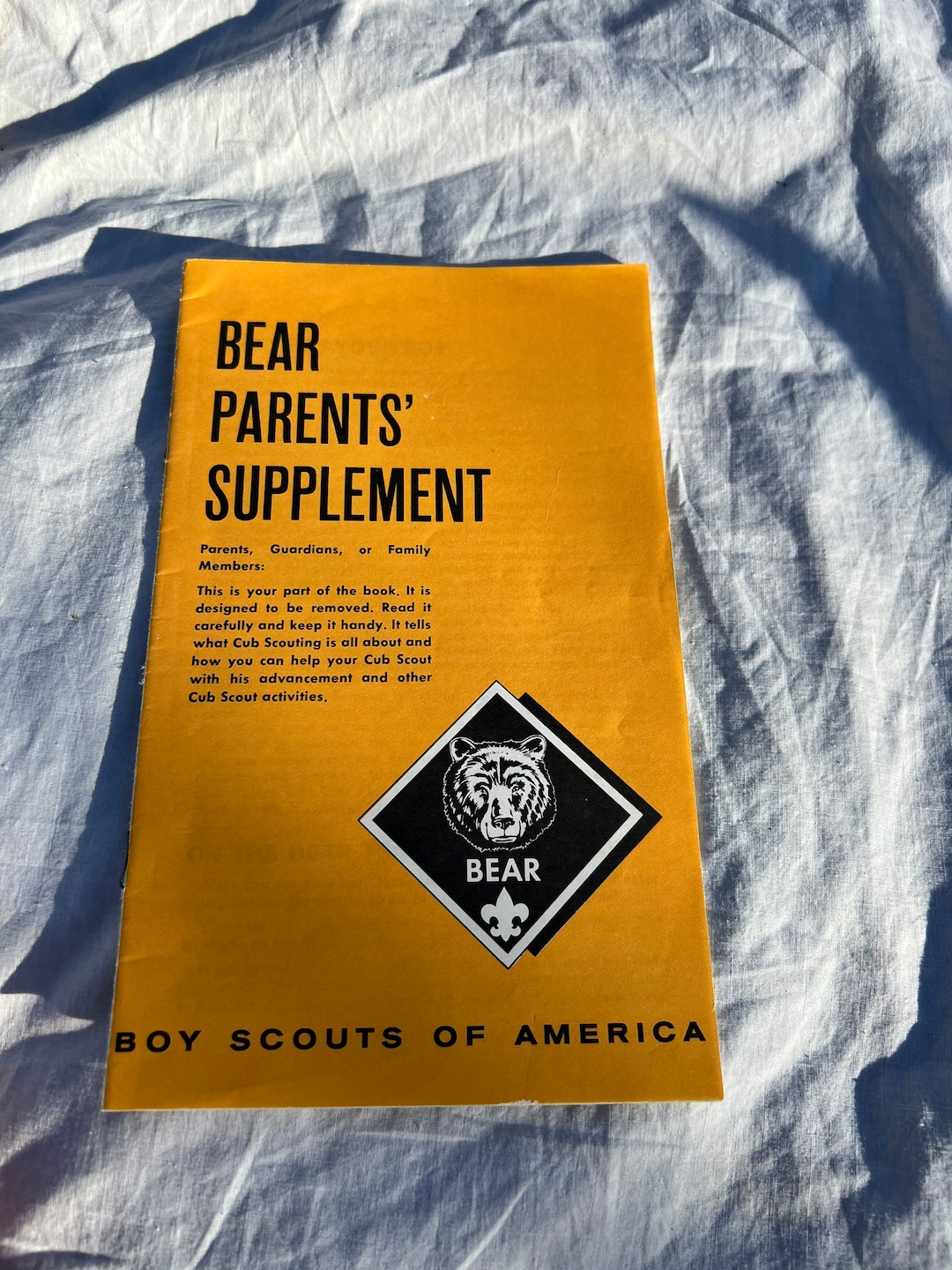 VINTAGE BOY SCOUT Parent Book,vintage Boy Scout Parent Instruction Book ...