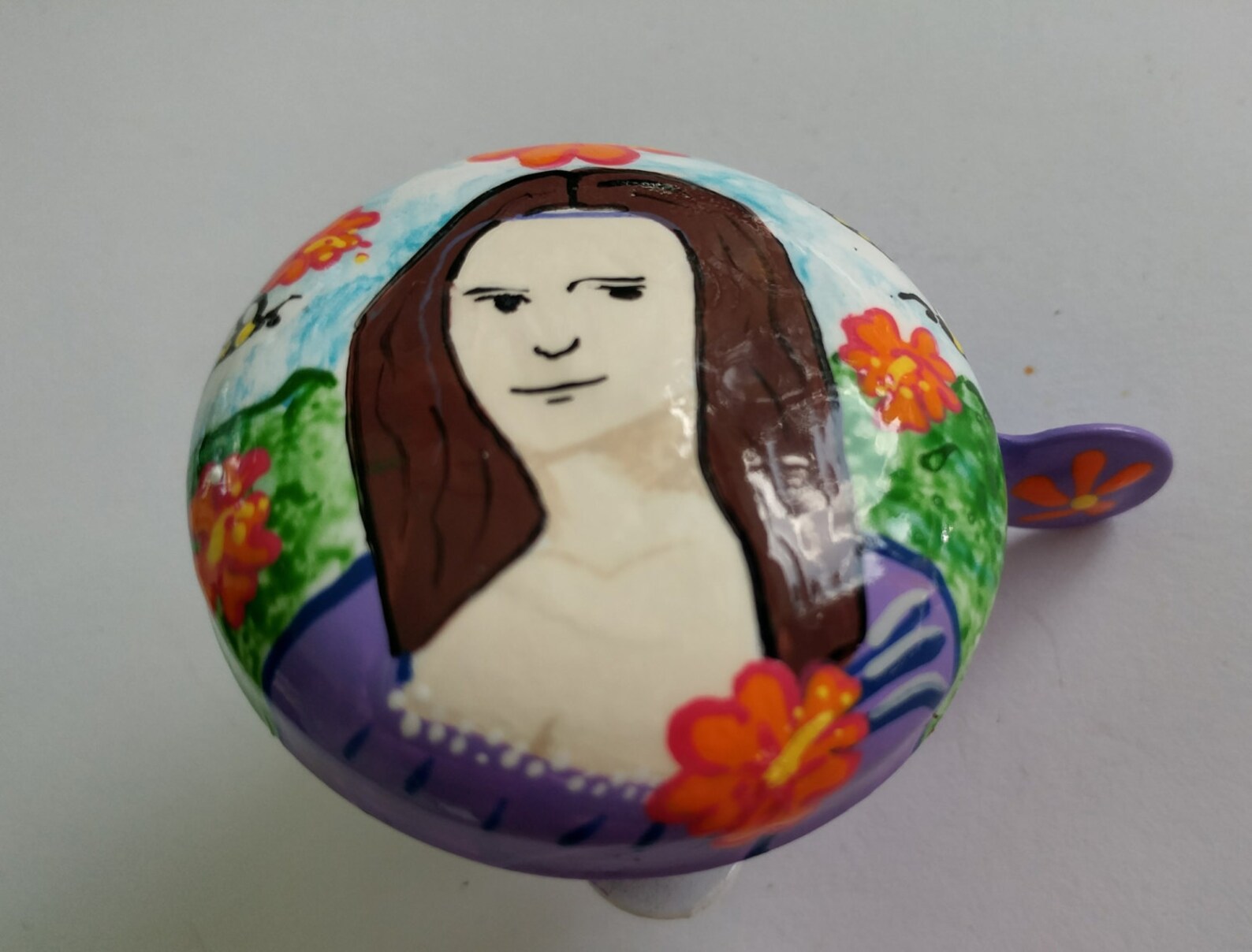 Mona Lisa Mona Lisa Painting Bicycle Bells Bicycle - Etsy